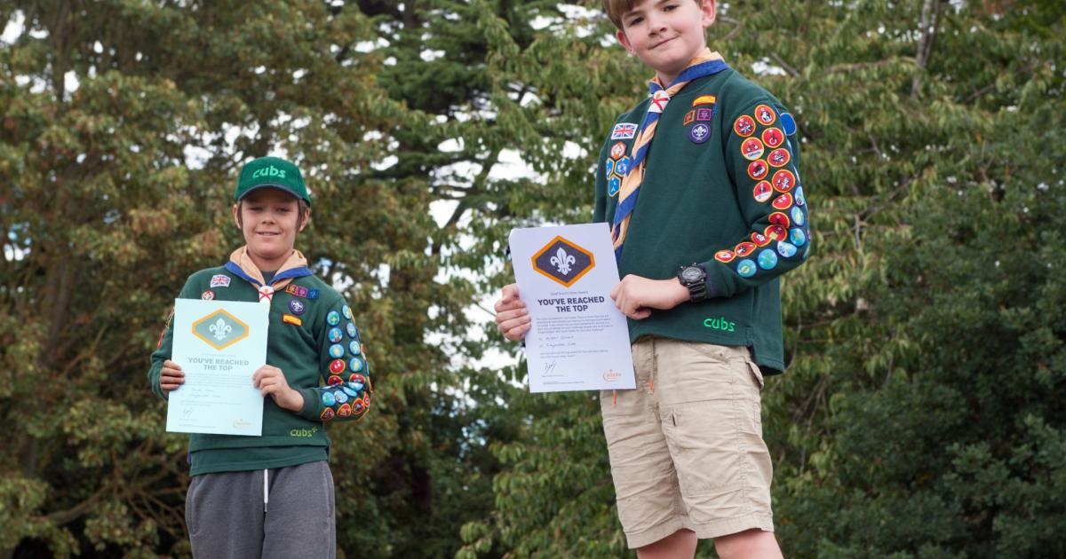 1st Burnham and Hitcham Scouts award two cubs Chief Scout's Silver ...