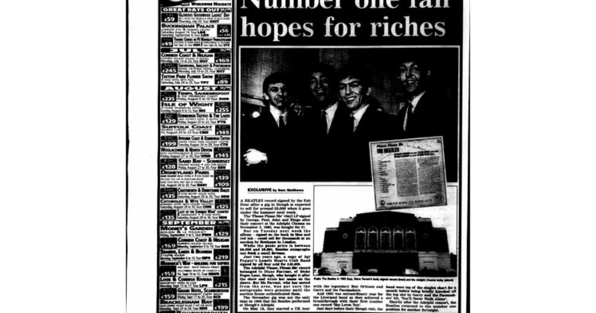 Remember When: Beatlemania comes to Slough's Adelphi Theatre ...