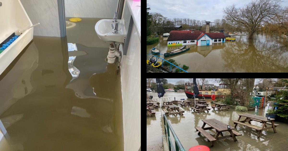 Riverside businesses count the cost of extreme flooding from Storm Henk - Maidenhead Advertiser