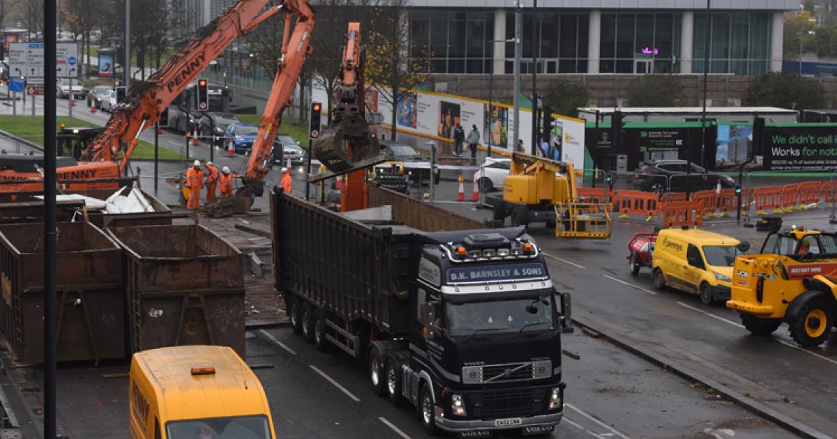 Demolition completed of disused pedestrian footbridge by Slough's Tesco ...