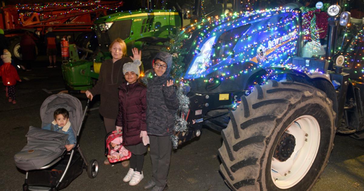 Farmers put on dazzling tractor display during festive fundraiser ...