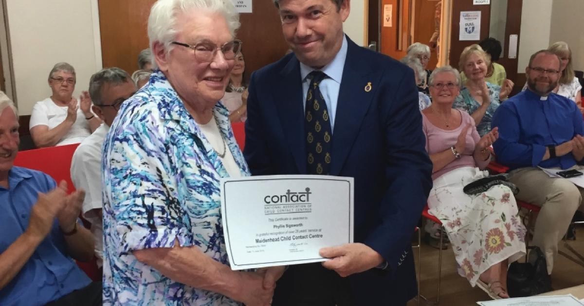 Volunteers honoured at Maidenhead Child Contact Centre celebration ...