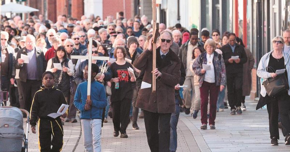 In pictures: More than 200 proceed through town for Walk of Witness ...