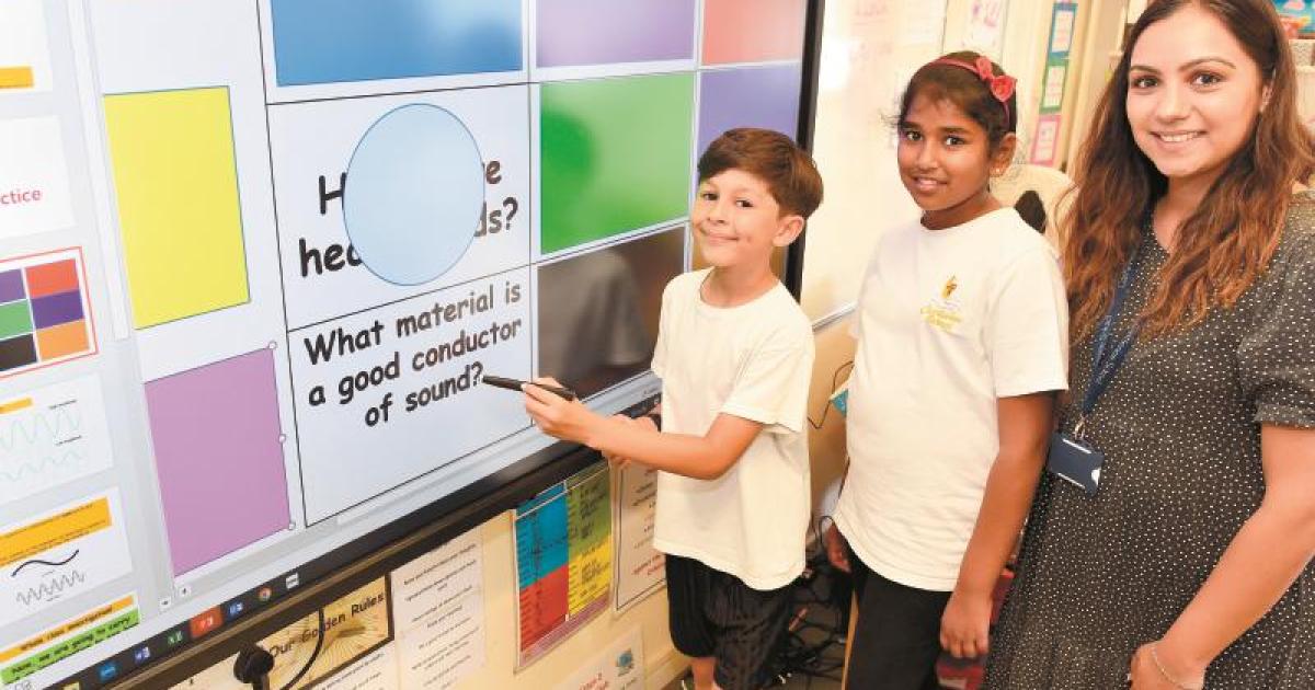 Leading manufacturer donates state-of-the-art screens to Slough primary ...