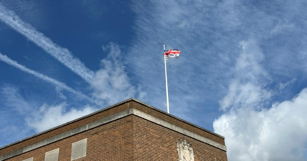 Representatives gather for Armed Forces flag raising ceremony at ...