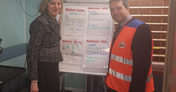 Theresa May brings Christmas cheer to Post Office workers - Maidenhead ...