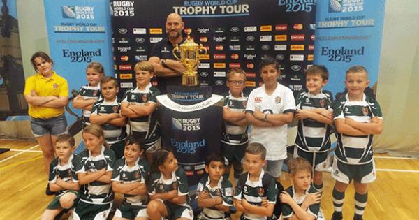 Lawrence Dallaglio and the Webb Ellis Cup visit Slough Rugby Club ...