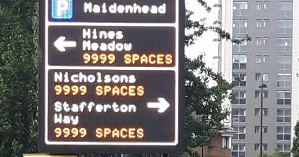 Technical glitch creates thousands of spaces on Maidenhead parking sign ...