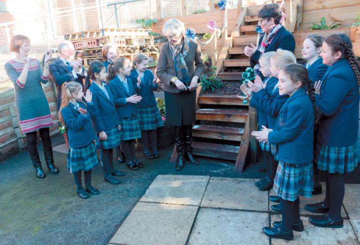 Theresa May opens eco-garden at Highfield Preparatory School - Photo 1 ...