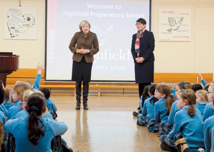 Theresa May opens eco-garden at Highfield Preparatory School - Photo 1 ...