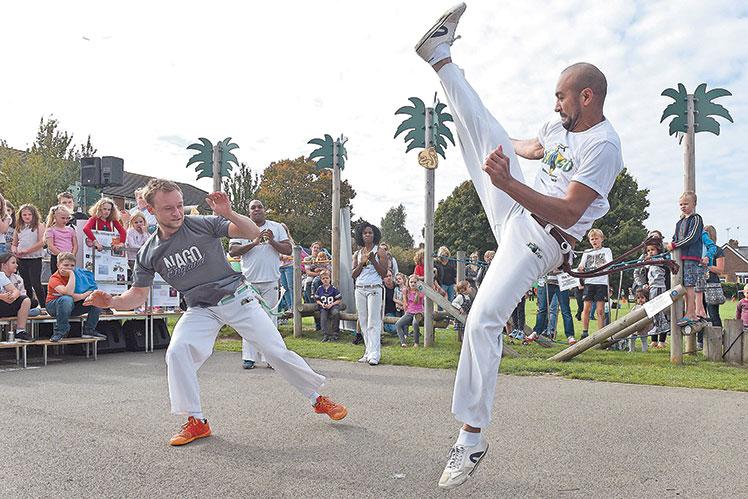 Martial arts on display at Clewer Green First School's autumn fair ...