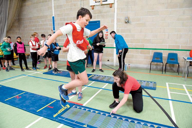 Sportshall athletics competition for 760 pupils at newlands Girls ...