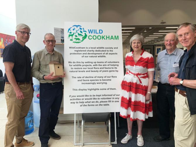 In pictures: MP Theresa May visits Cookham's first wildlife art ...