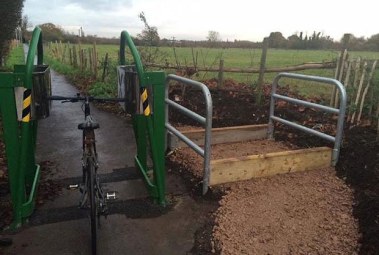 Footpath barriers installed to combat ?junior version of Hells Angels ...