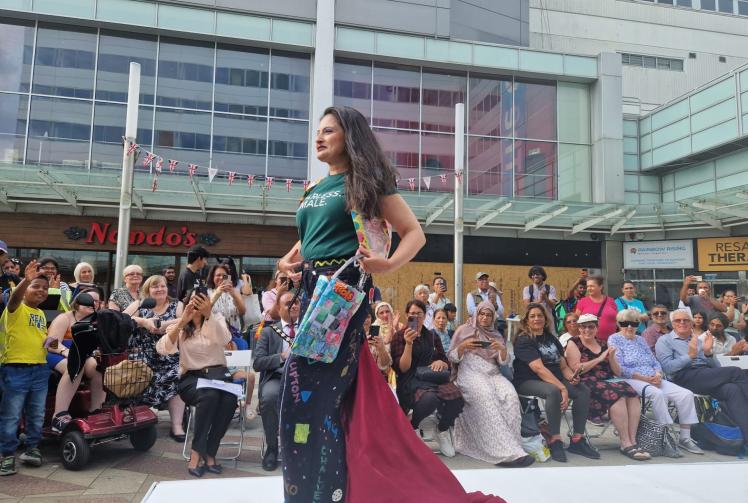 'Unique' upcycled creations hit fashion runway in Slough High Street ...