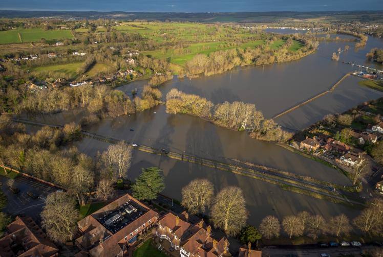No road access into Cookham due to flooding, council says - Photo 1 of ...