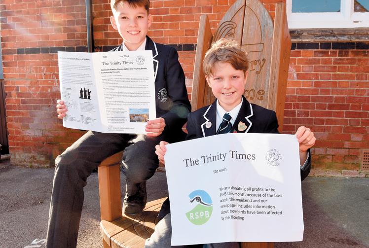 Pupils launch 'good news' charity newspaper for Cookham community ...