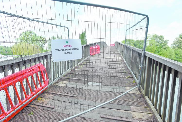 Maidenhead MP calls to speed up work to re-open Temple Footbridge ...
