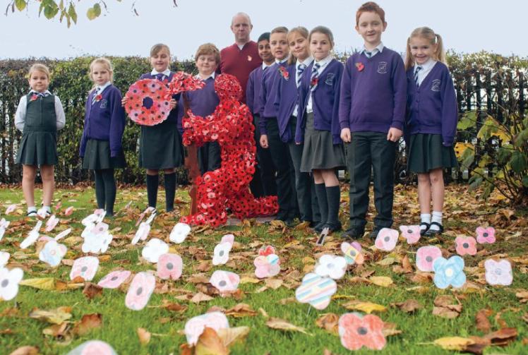 School's poppy soldier helps mark Remembrance Day - Photo 1 of 1 ...