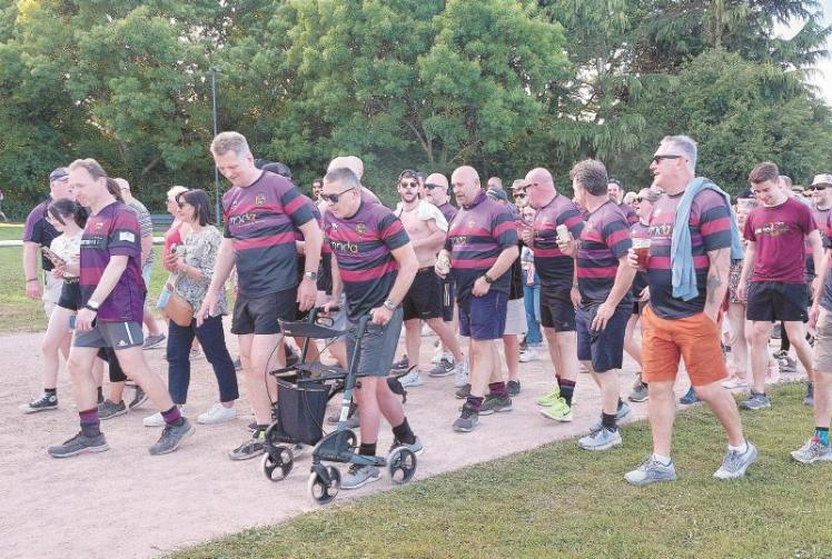 More than 500 undertake challenge supporting former rugby player with ...