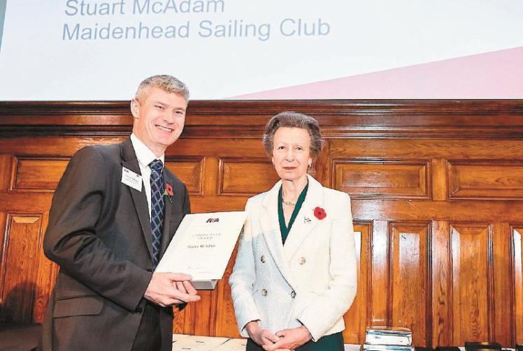 Princess Anne hands out sport and community award to Maidenhead man ...
