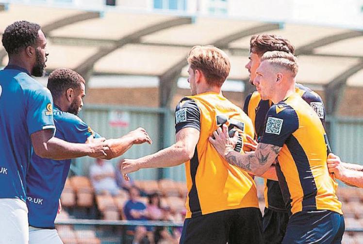 Davies points to the positives after Slough Town are grounded by 10-man ...