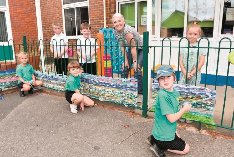 Children enjoy fence-weaving at Maidenhead school - Photo 1 of 1 ...