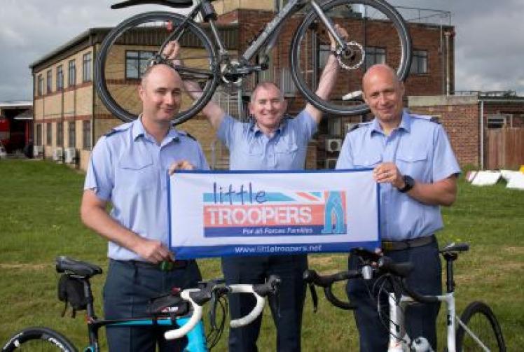 RAF men cycle to Paris in aid of forces children’s charity - Maidenhead ...