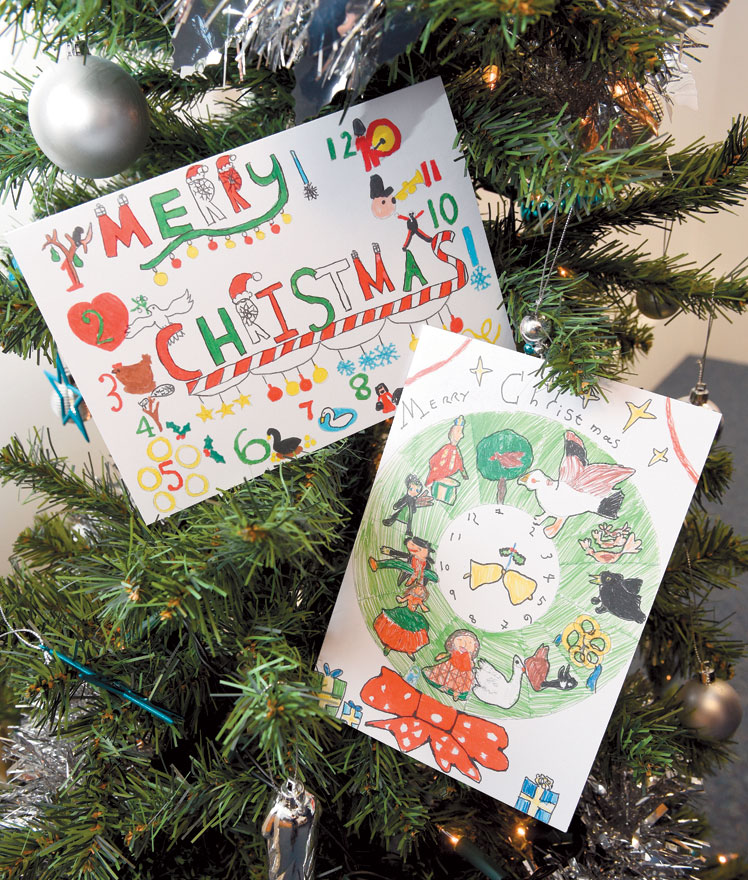 Theresa May MP meets her Christmas card winners - Photo 1 of 1 ...