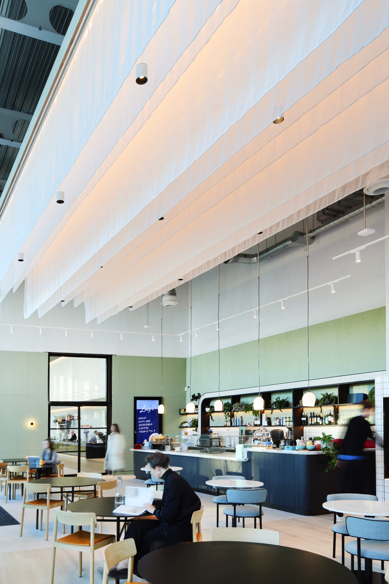 'Vibrant' café and reception area unveiled at Slough office development ...