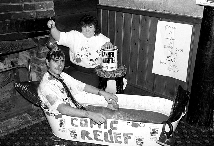 Remember When: A bathtub of beans for Comic Relief - Photo 1 of 1 ...
