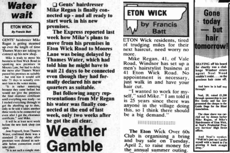 Mike Regan: village barber remembered as 'part of the fabric' of Eton ...